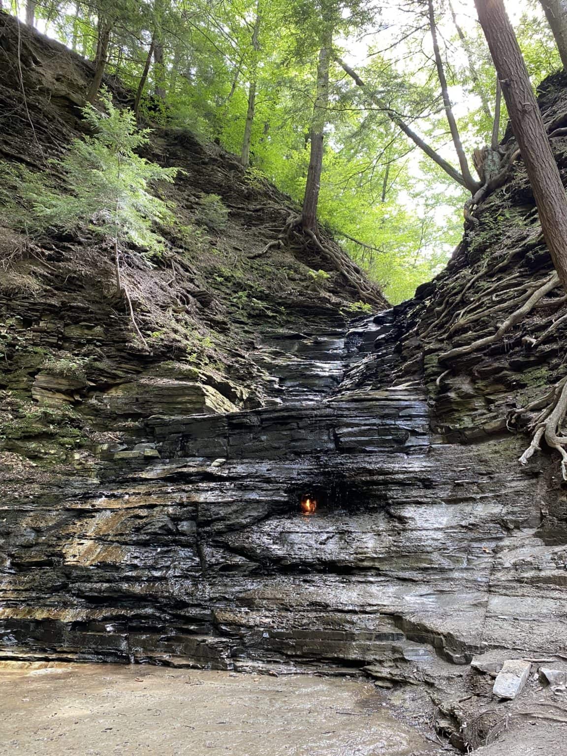 Eternal Flame Falls: A Unique Waterfall That’s on Fire! | In Search of ...