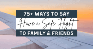 75+ Different Ways to Say Have a Safe Flight | In Search of Sarah